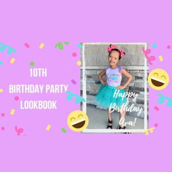 10th Birthday Party Outfit Lookbook | Sydney So Sweet